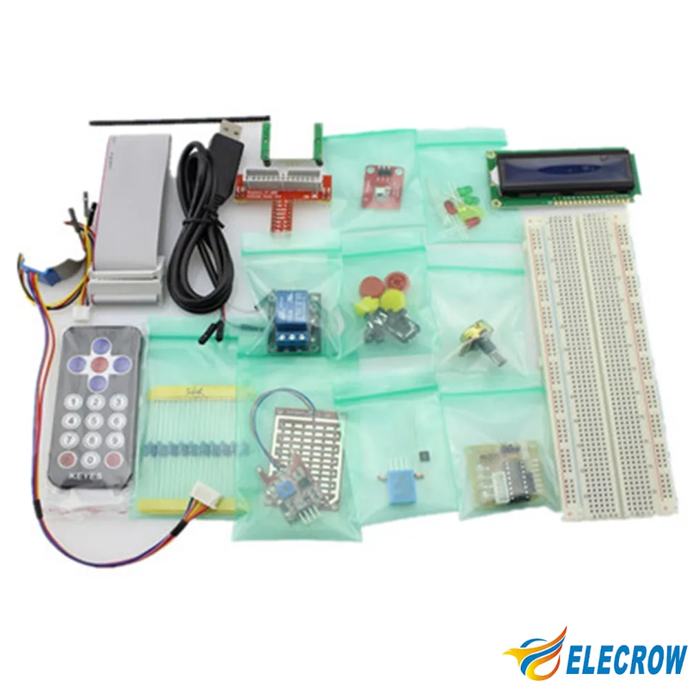 Elecrow Raspberry Pi Starter Kit Learning GPIO Electronics DIY Basic Kit IR Receiver Sensor ...